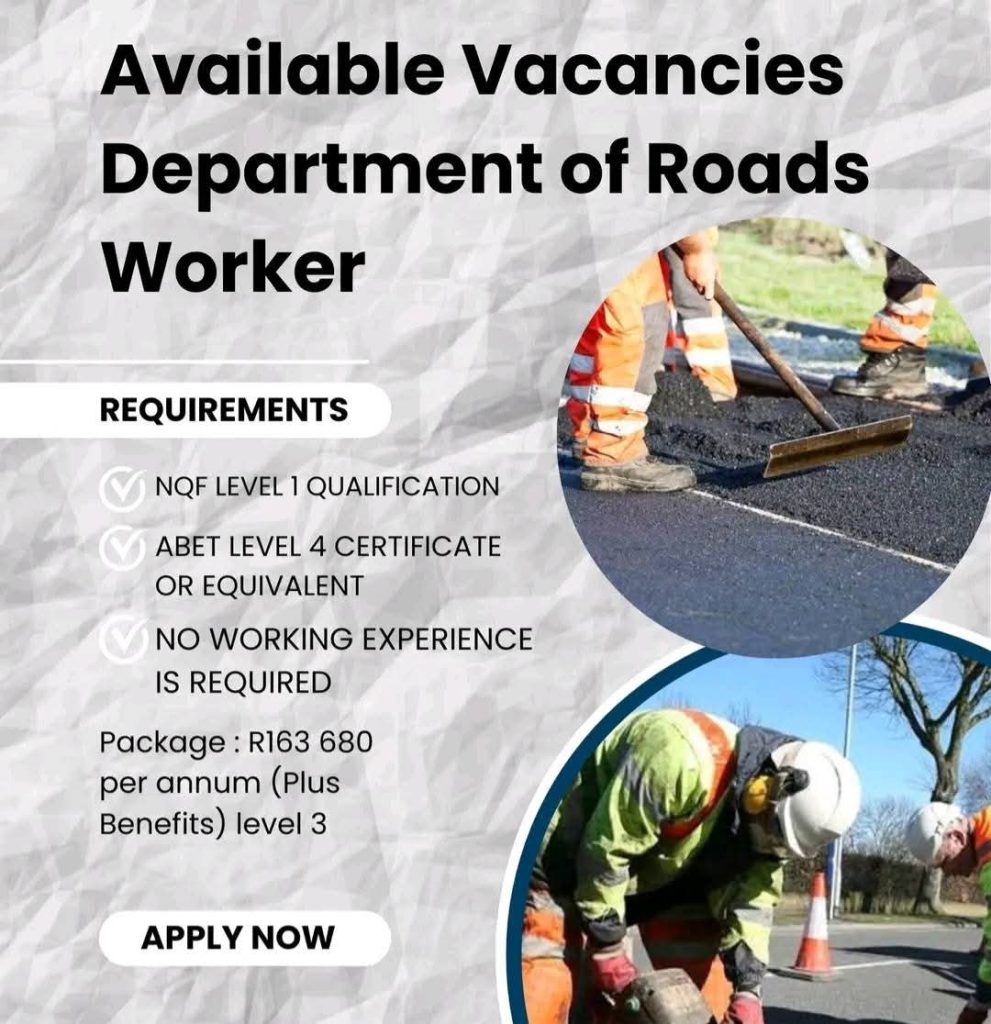 Job Opportunities for General Workers, Road Workers, and Cleaning ...